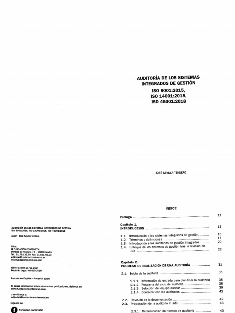Auditoria de Los Sistemas Integrados de Gestion | PDF Auditoria de Los Sistemas Integrados de Gestion | PDF