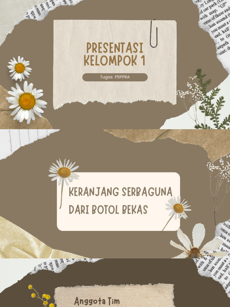 Cokelat Krem Estetik Kreatif Vintage Presentasi Tugas Kelompok | PDF
