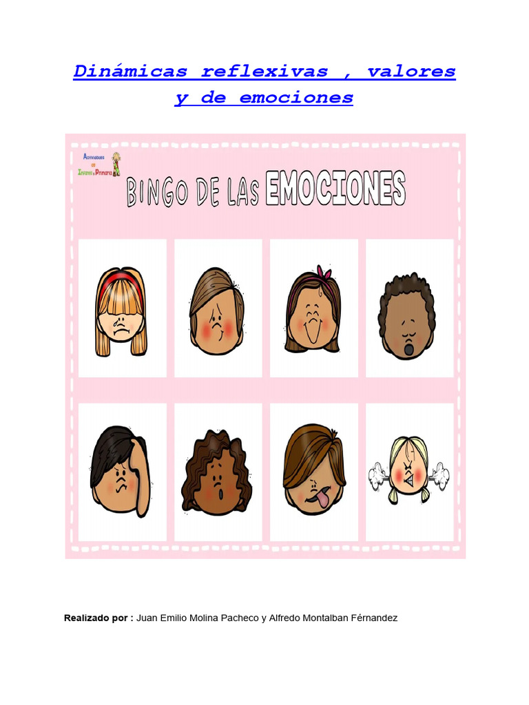 Sesión Dinamicas de Emociones y Reflexibas | PDF | Las emociones ...