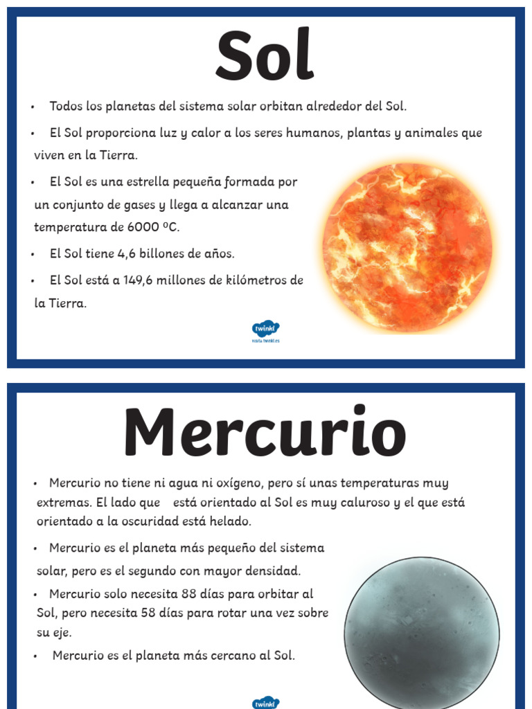 Es t2 S 017 Los Planetas Del Sistema Solar Posters - Ver - 1 | PDF | Marte | Júpiter