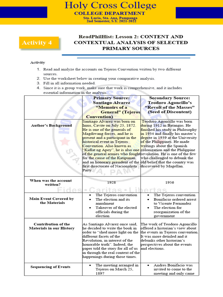 Tejeros Convention Analysis: Two Accounts | PDF | Philippines
