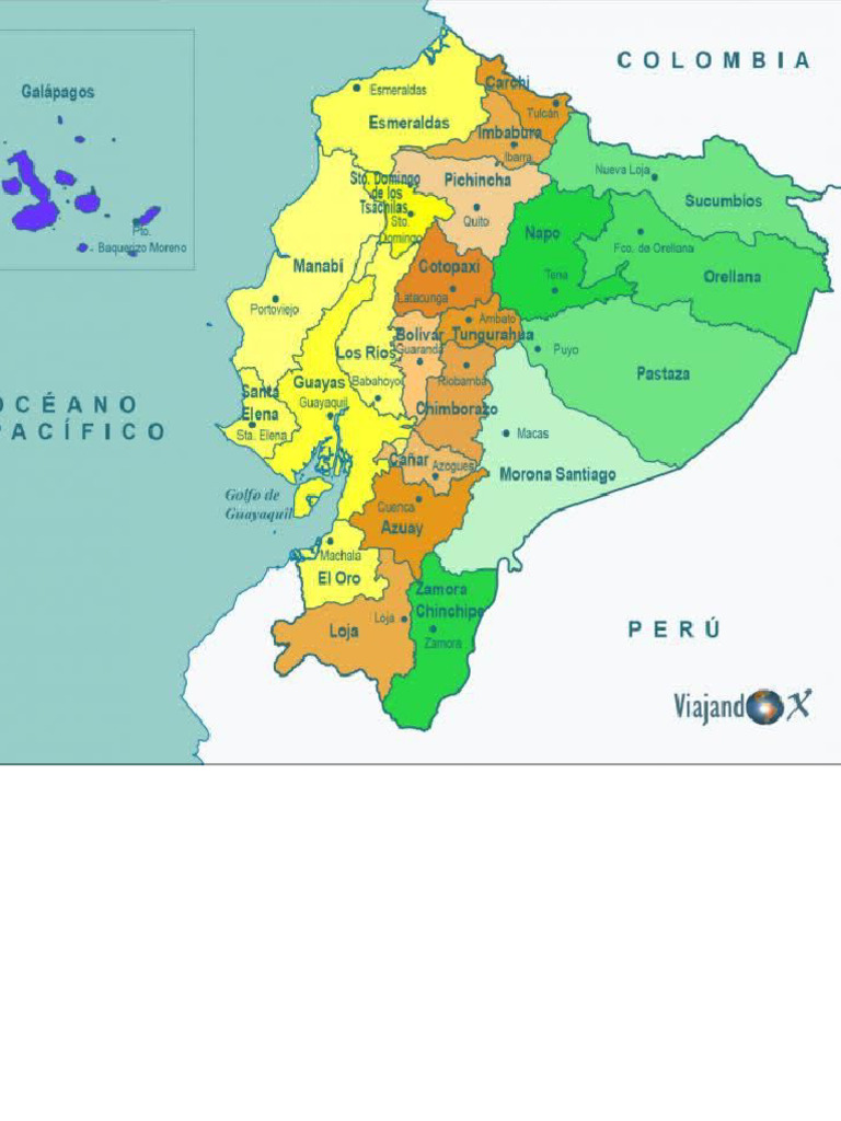 Mapa Del Ecuador 1 | PDF