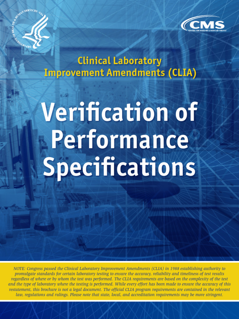 CLIA-Verification-Performance Specs-Booklet | PDF | Reference Range ...