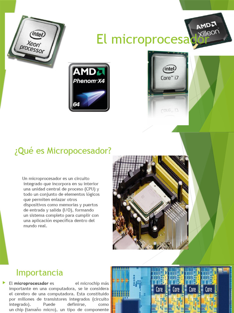 Micro Proce Sad or | PDF | Microprocesador | Circuito integrado