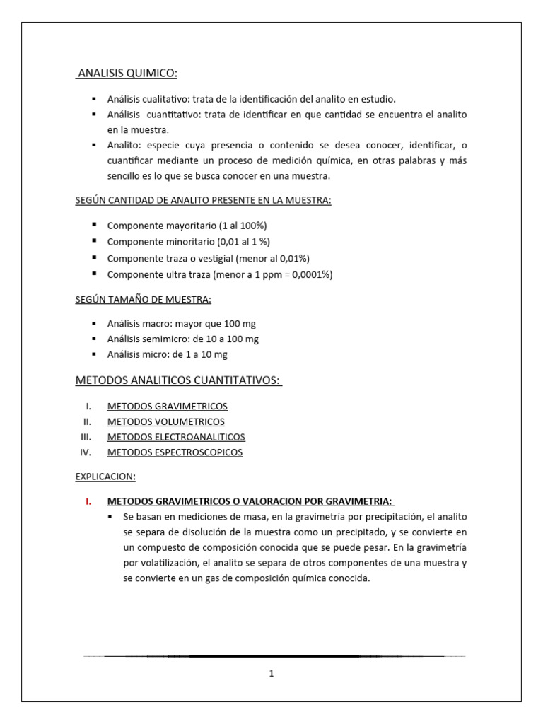 Resumen Quimica | PDF | Química | Valoración