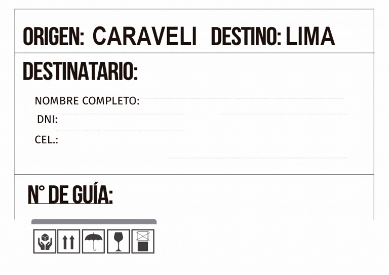 Formato de Rotulo - Shalom | PDF