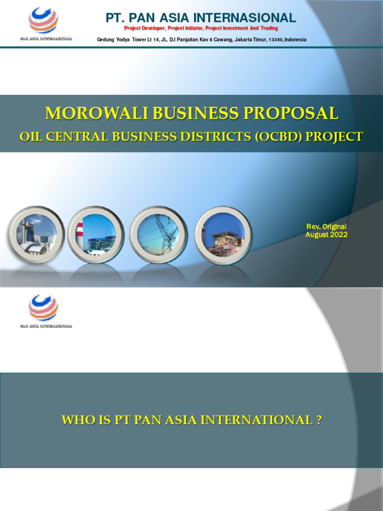 Morowali OCBD Project Proposal | PDF | Petroleum | Safety