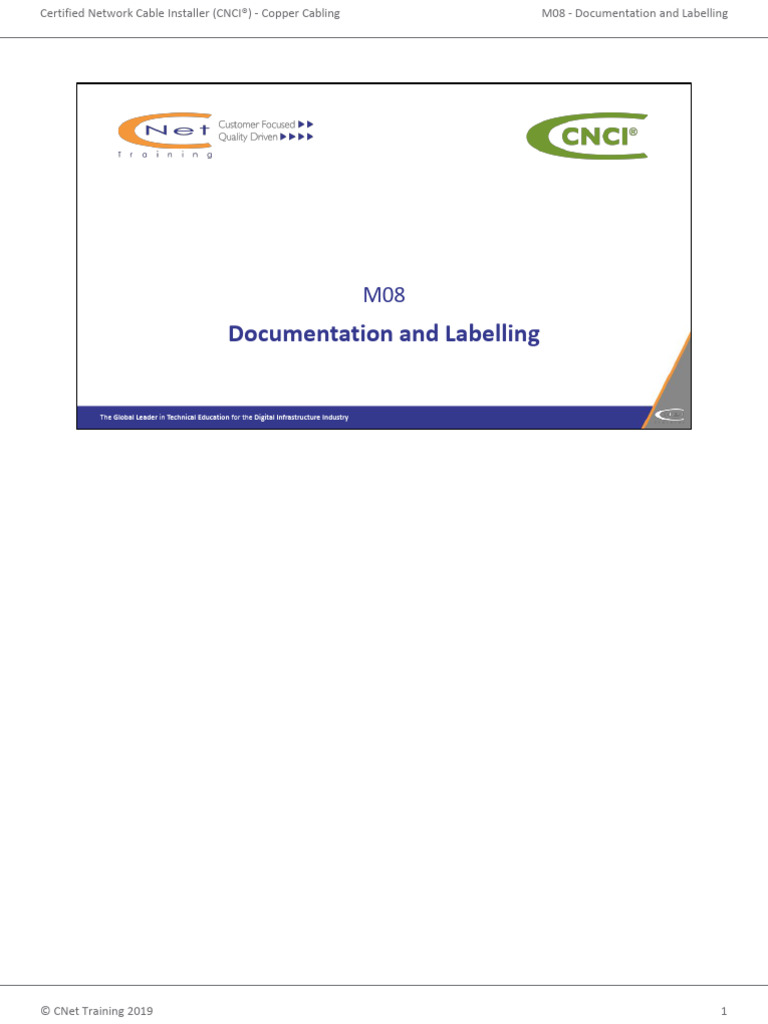 CNCI (C) 08 Documentation and Labelling | PDF | Manufactured Goods ...