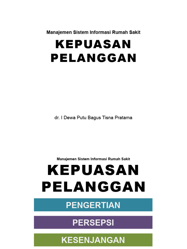 Kepuasan Pelanggan | PDF