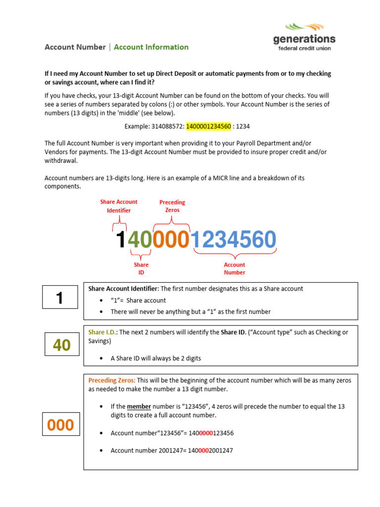 Find Your 13-Digit Account Number | PDF