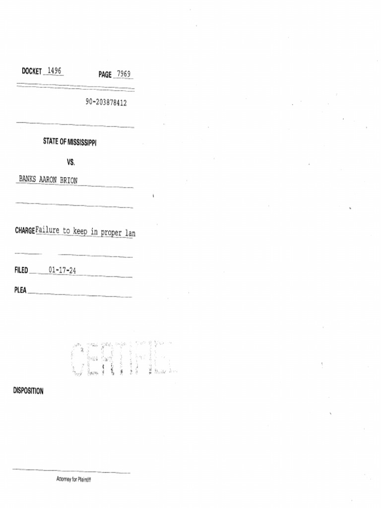 Banks MHP Arrest - Redacted | PDF