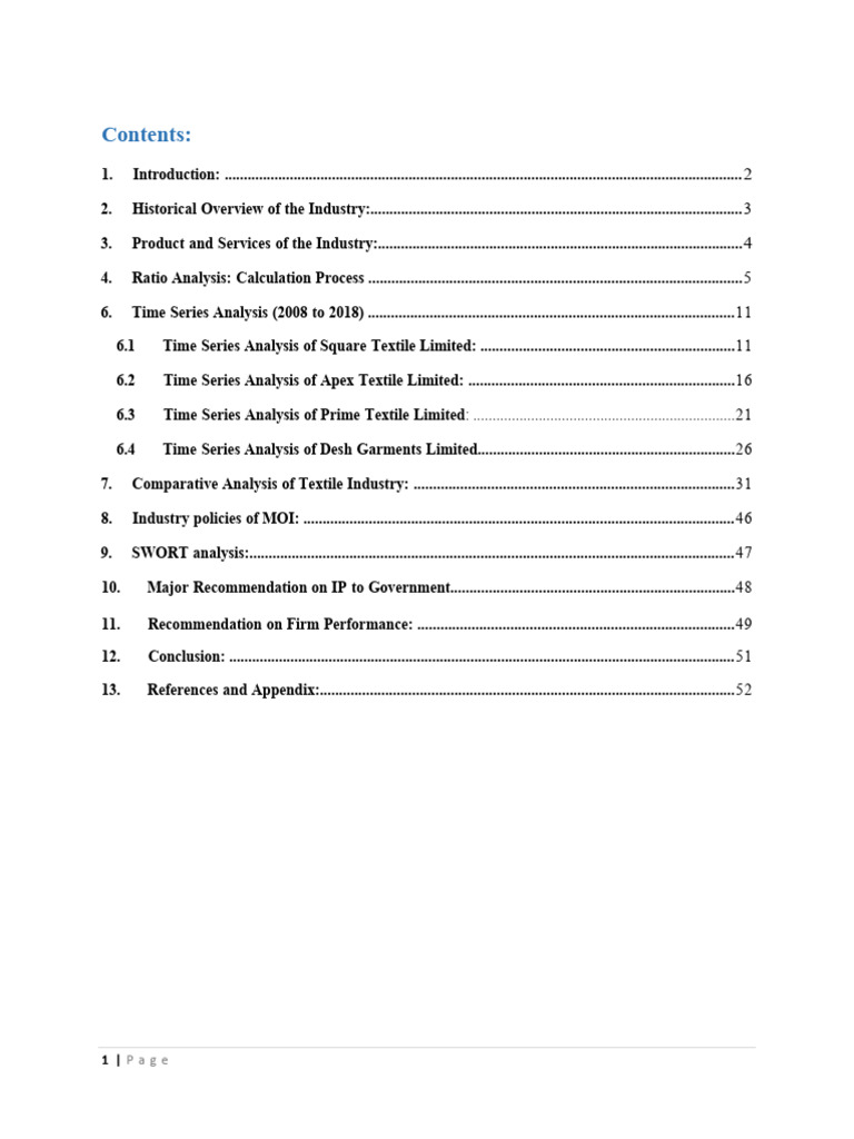 Financial Performance Analysis of Textil | PDF | Equity (Finance ...