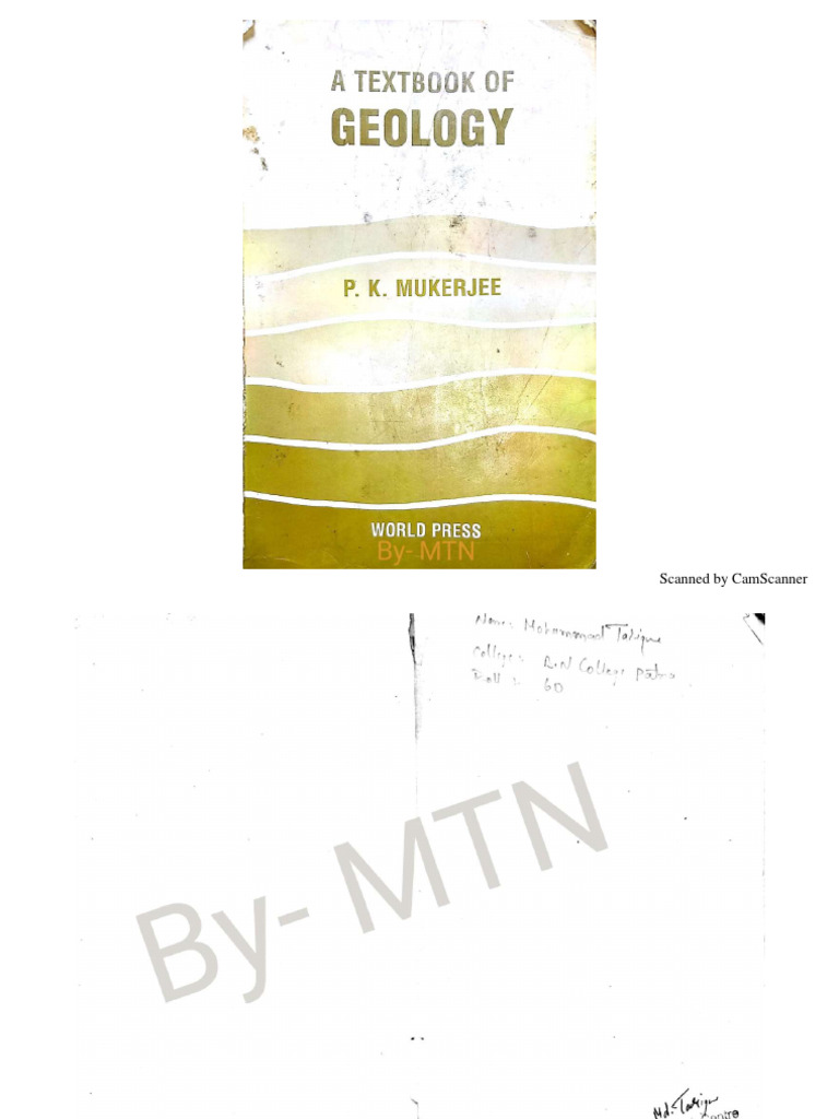 Text Book of Geology, by PK Mukherji | PDF