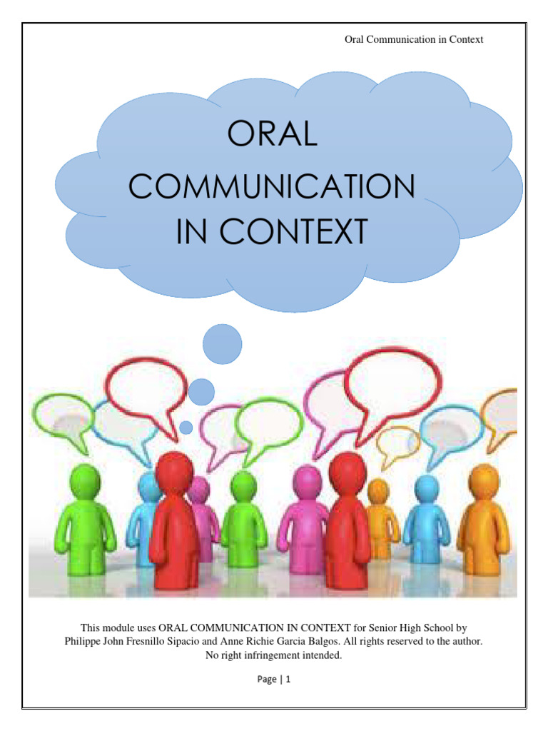 Oral-Communication-Module 2-Part 1 | PDF | Communication | Human ...