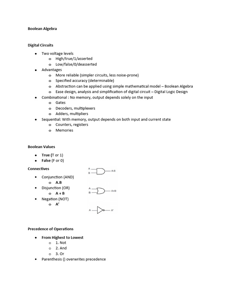 Boolean Algebra | PDF | Boolean Algebra | Teaching Mathematics