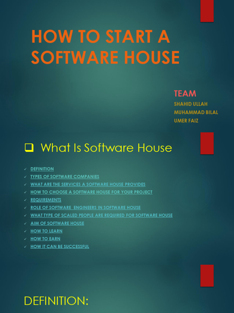How To Start A Software House Latest | PDF | Application Software ...