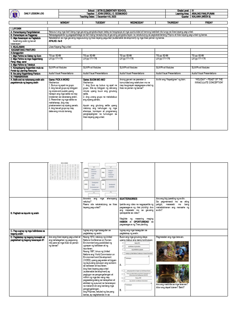 AralPan4 Q2 W6 | PDF