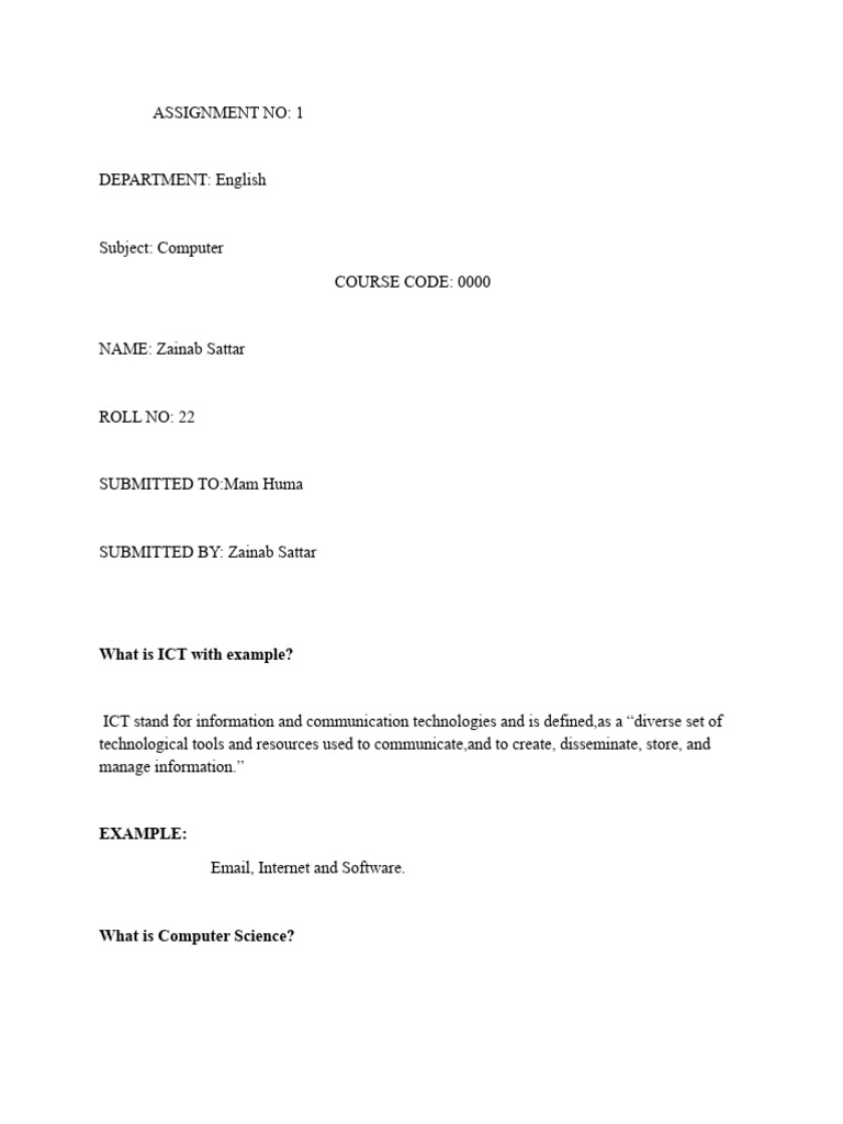 What Is ICT With Example? | PDF