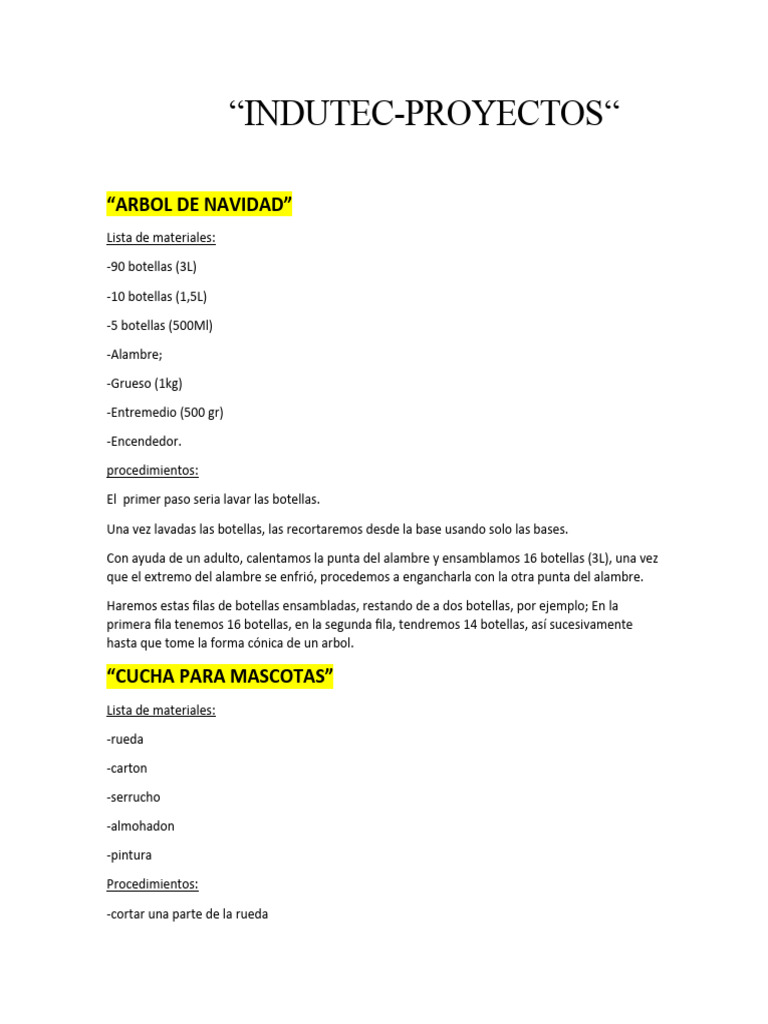 Indutec Proyectos | PDF