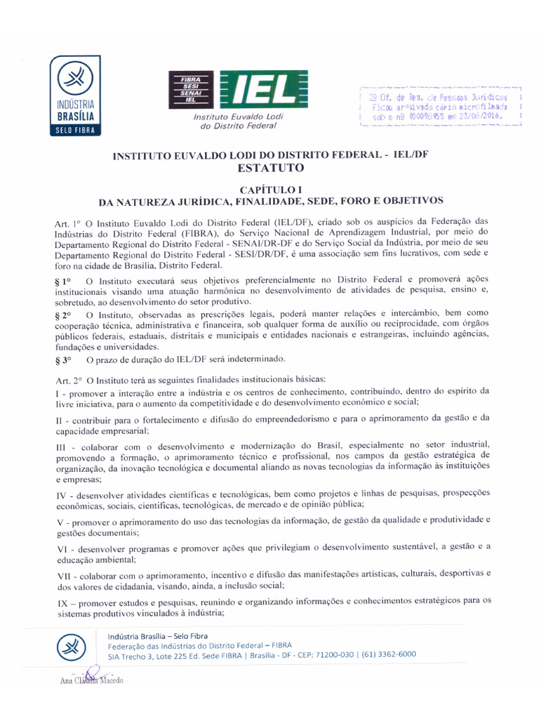 Estatuto Iel 2016 | PDF