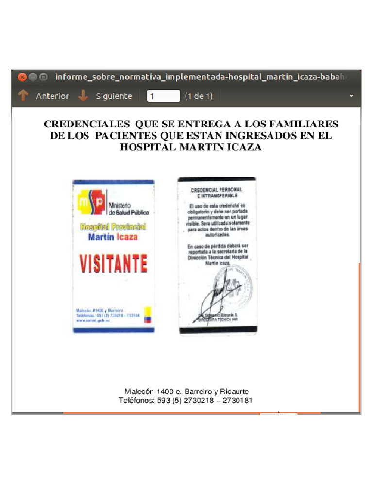 Ejemplo de Credencial | PDF