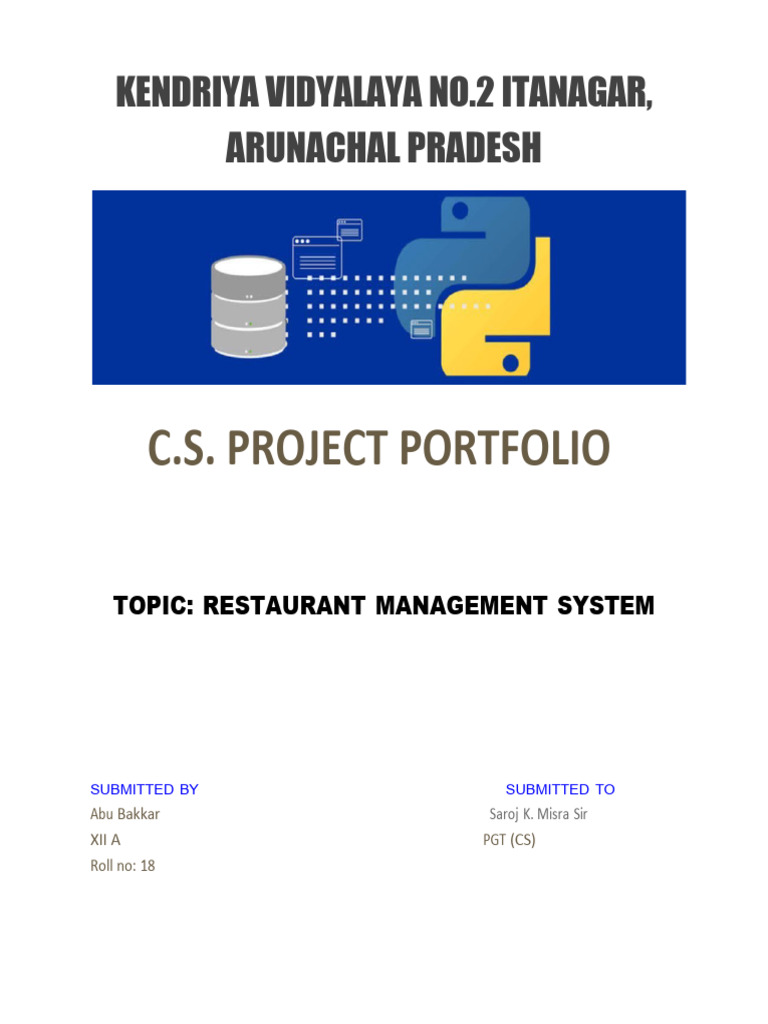 Vaishnavi Cs Project | PDF | Cuisine | Asian Cuisine