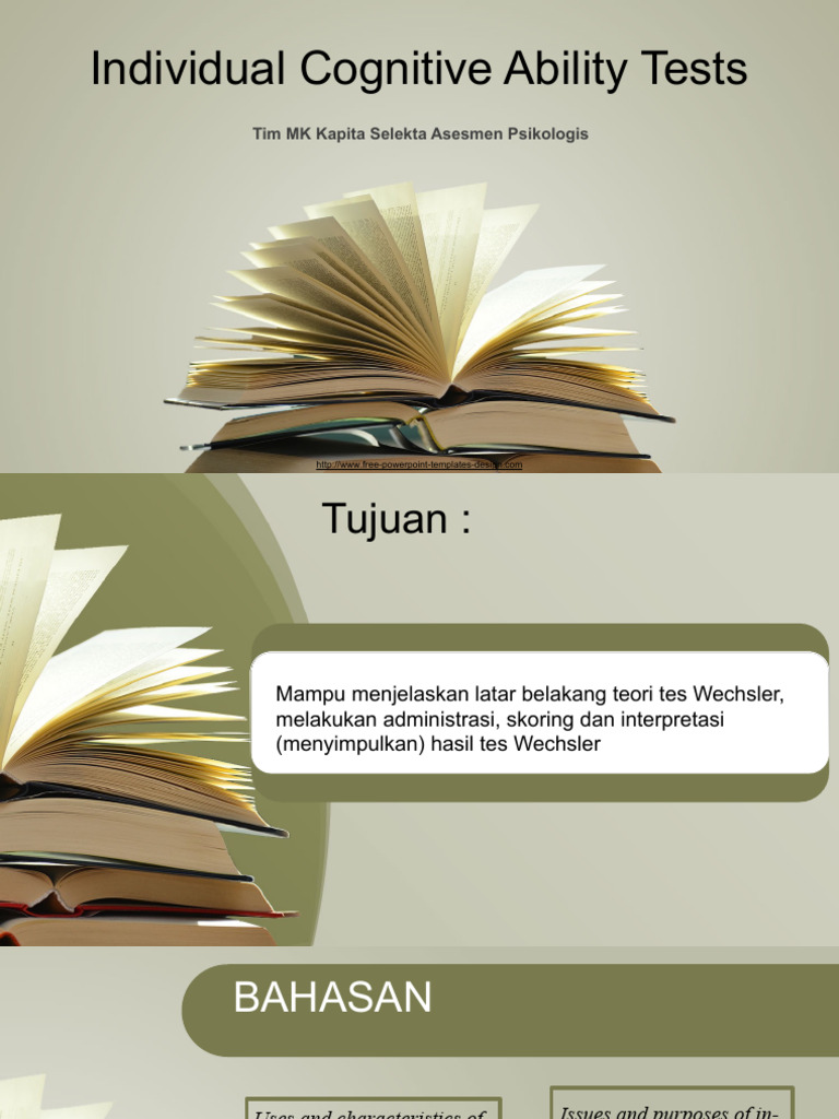 Individual Cognitive Ability Tests Overview | PDF | Intelligence ...