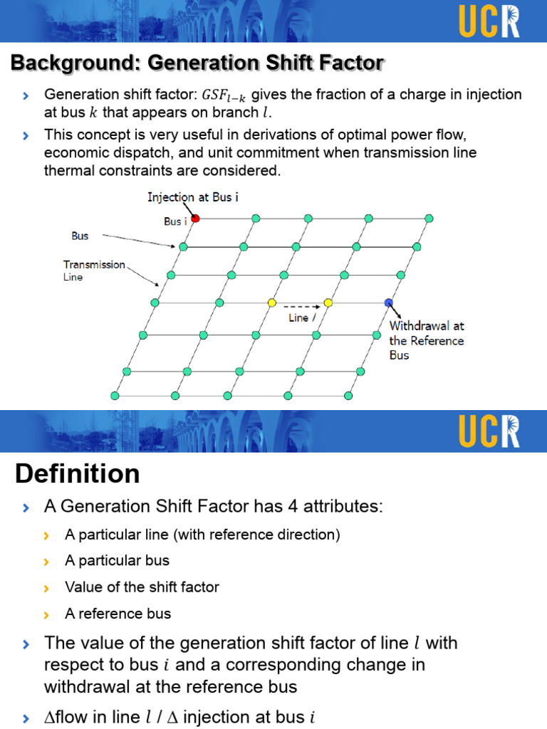 Understanding Generation Shift Factors | PDF | Electrical Engineering ...