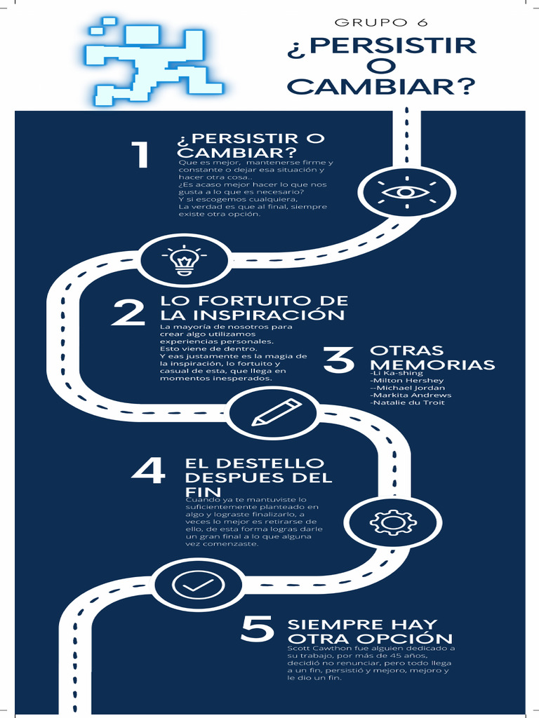 Blue Illustrated Path Design Process Timeline Infographic | PDF