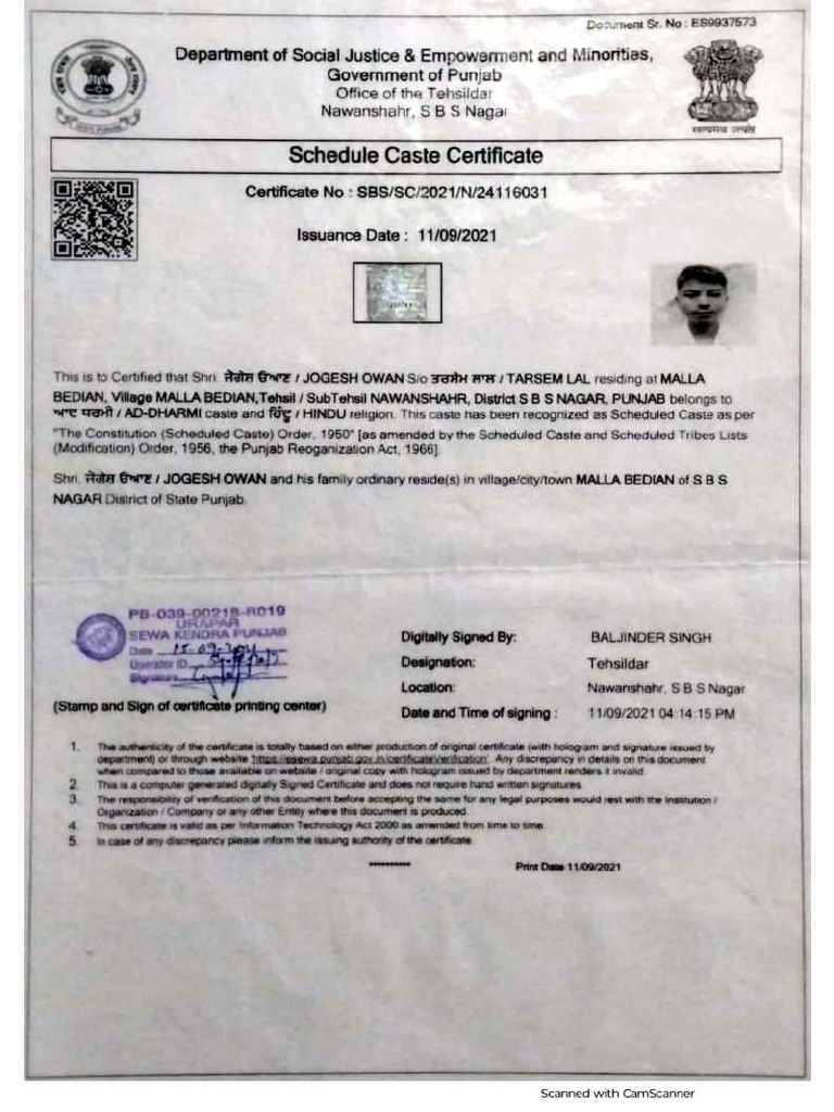 Income Certificate | PDF