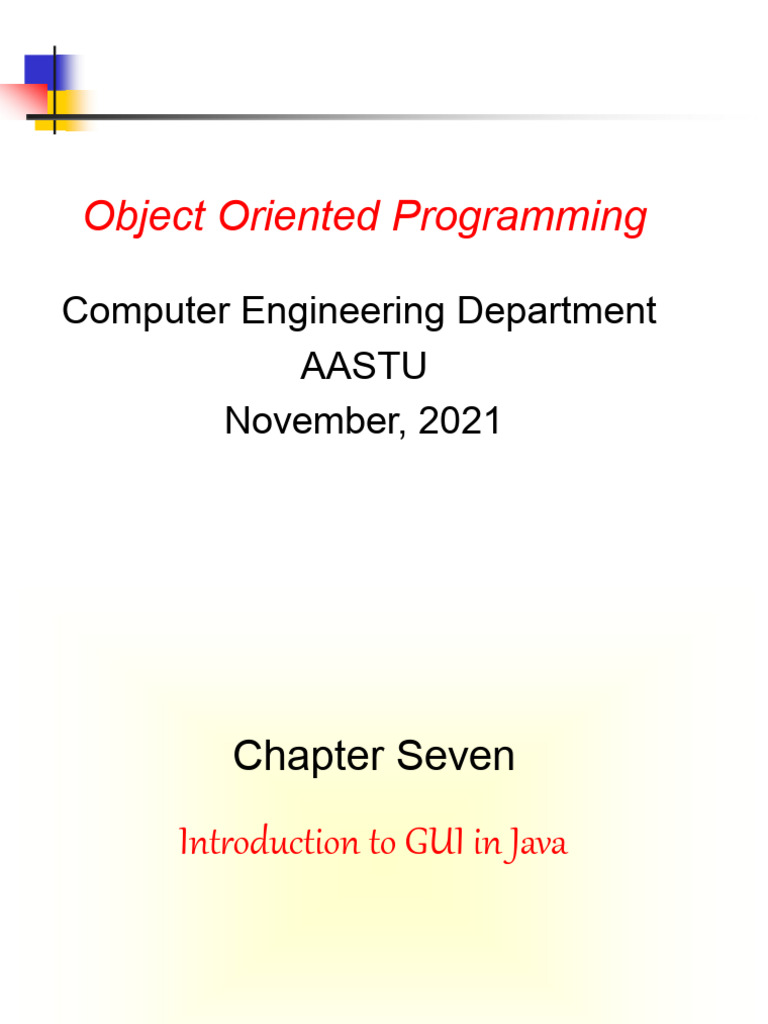 Chapter 7 - GUI | Download Free PDF | Software Development | Object ... Chapter 7 - GUI | Download Free PDF | Software Development | Object ...