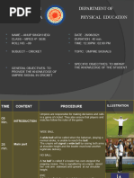 Cricket Umpire Hand Signals Explained | PDF | Bowling (Cricket) | Sports