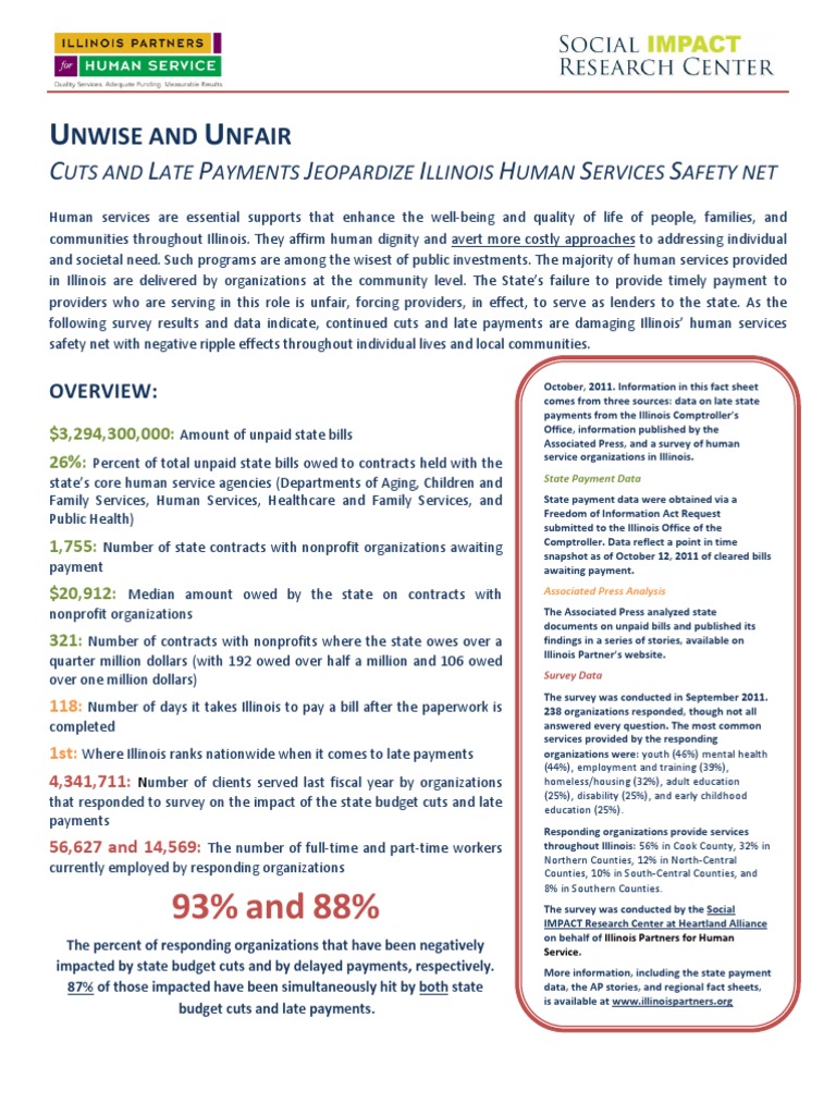 Illinois General Budget Impact Fact Sheet | PDF | Austerity | Layoff
