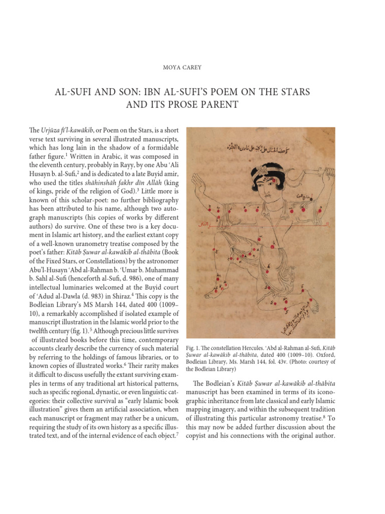 Al Sufi and Son Ibn Al Sufi S Poem On TH | PDF