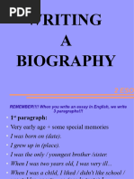 BiographySentenceStarters 1 | PDF