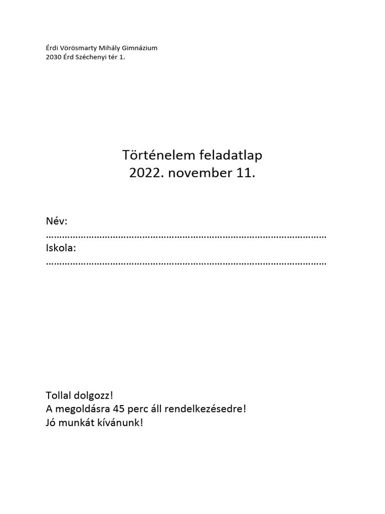 Humán Verseny 2022. | PDF