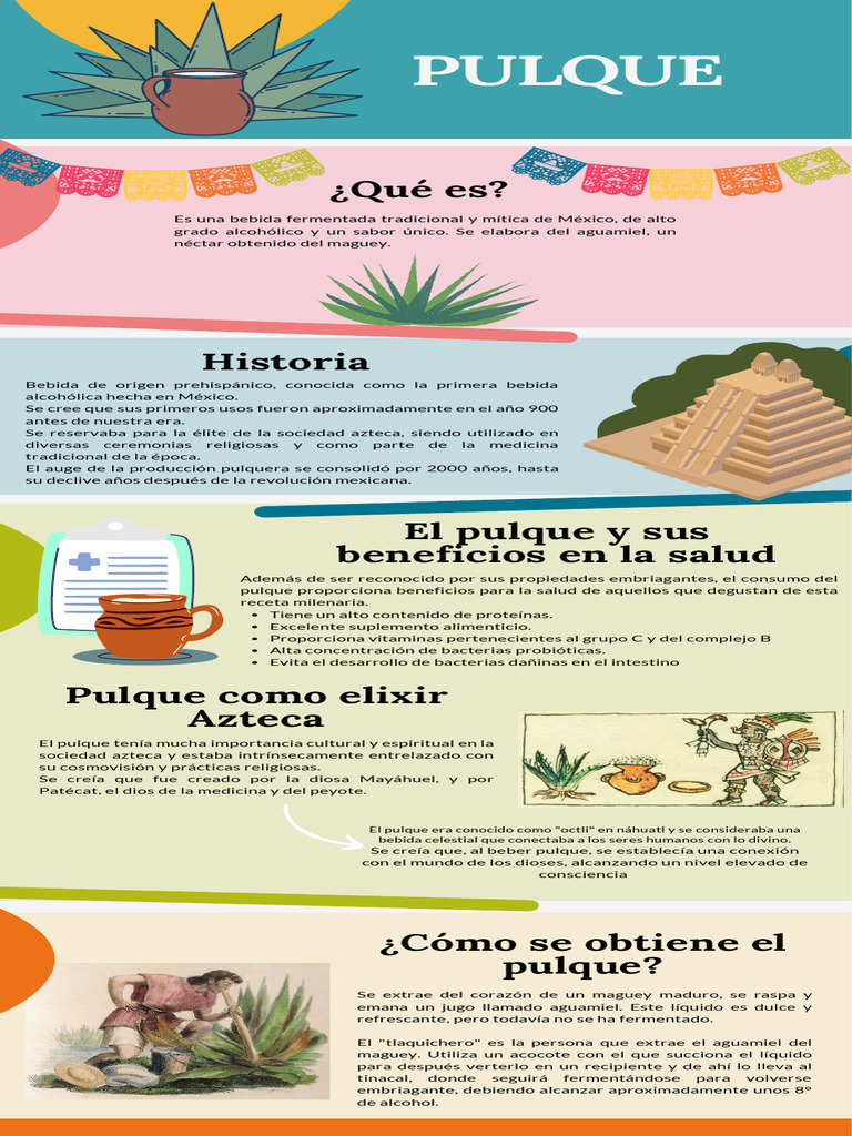 Infografía Pulque | PDF | Bebida | Nutrición