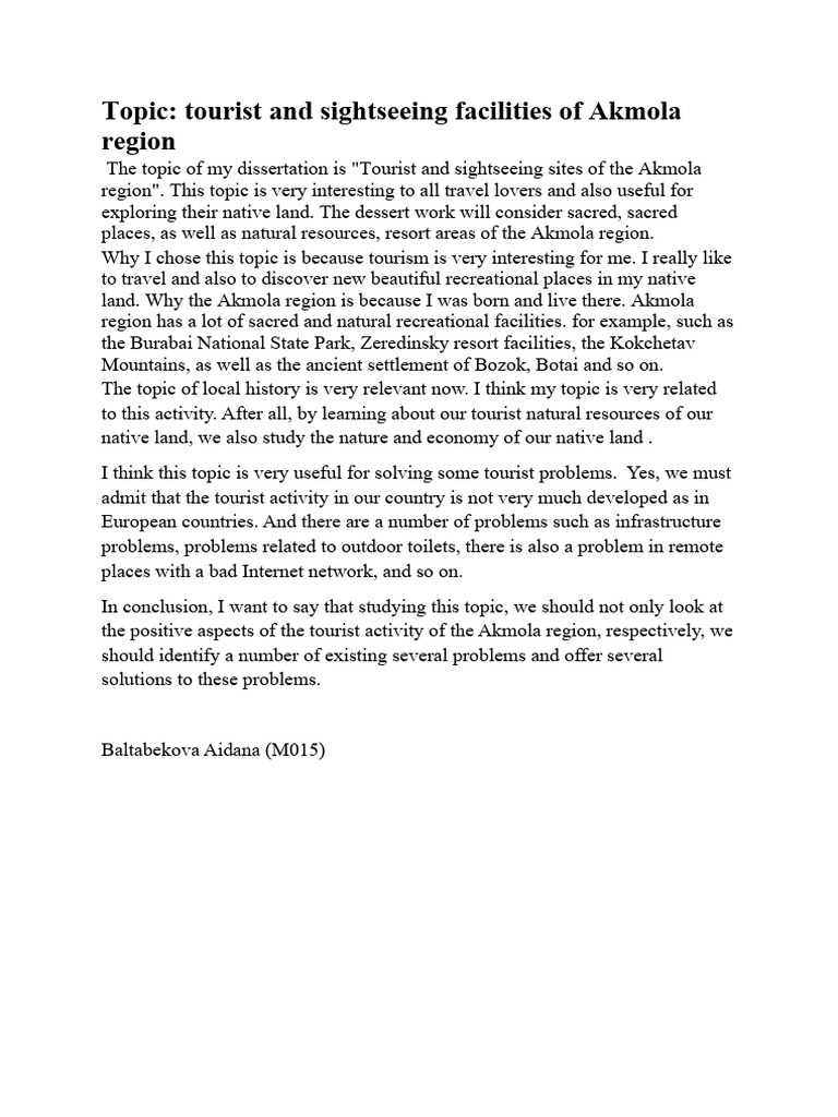 Baltabekova Aidana Topic | PDF