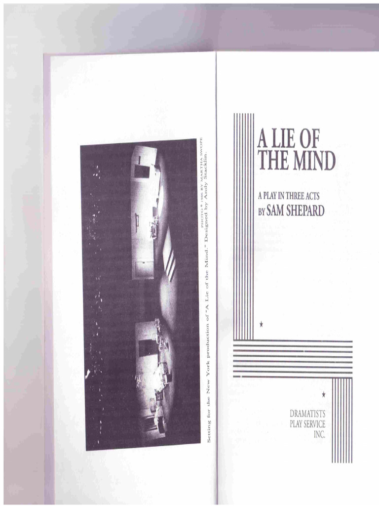 A Lie of The Mind | PDF