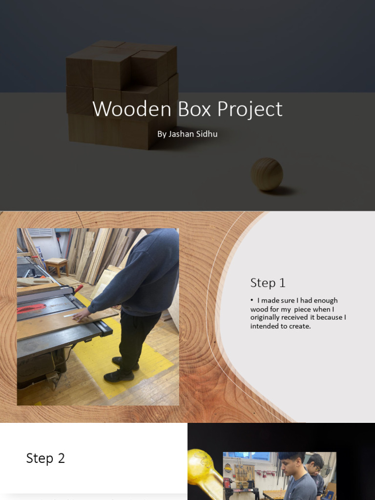 Wooden Box Project: by Jashan Sidhu | PDF | Adhesive | Tools