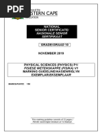 2018 NAT PhySci GR 11 Nov Exam P1 Memo | PDF