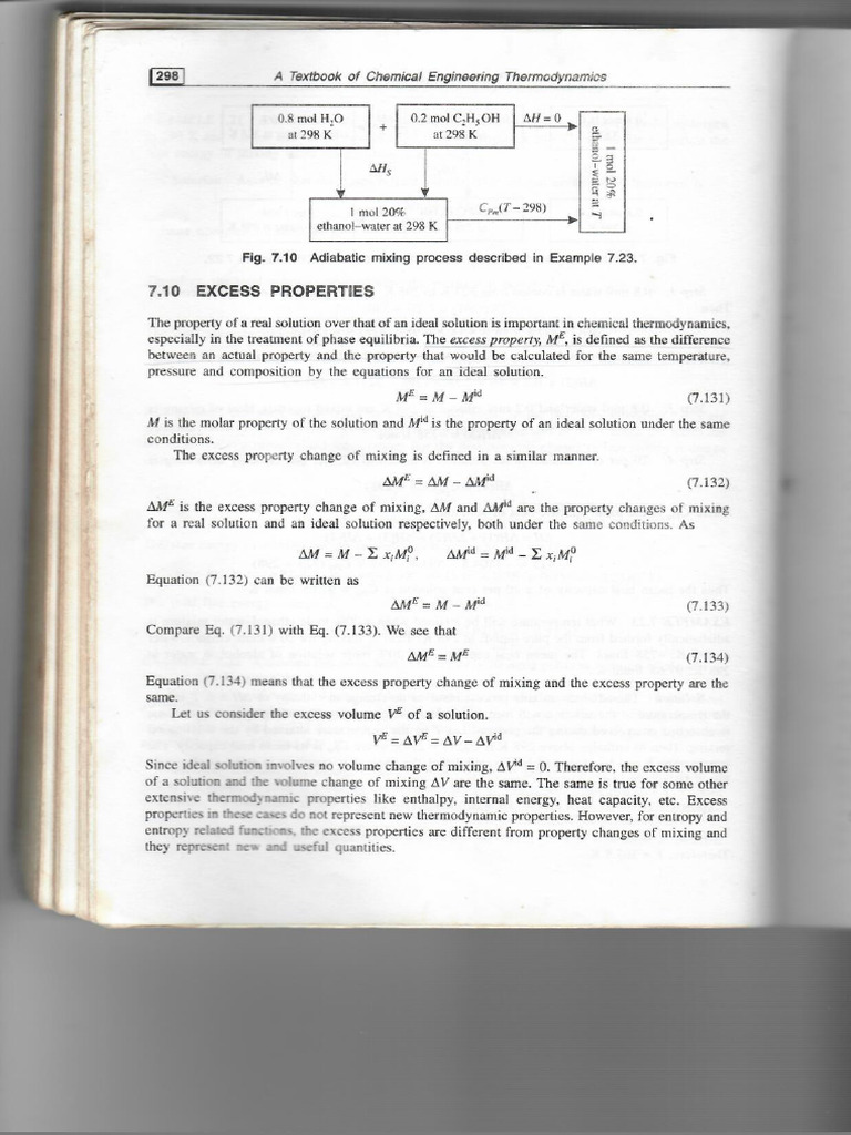 Excess Properties and Comparision of Residual and Excess Prop | PDF