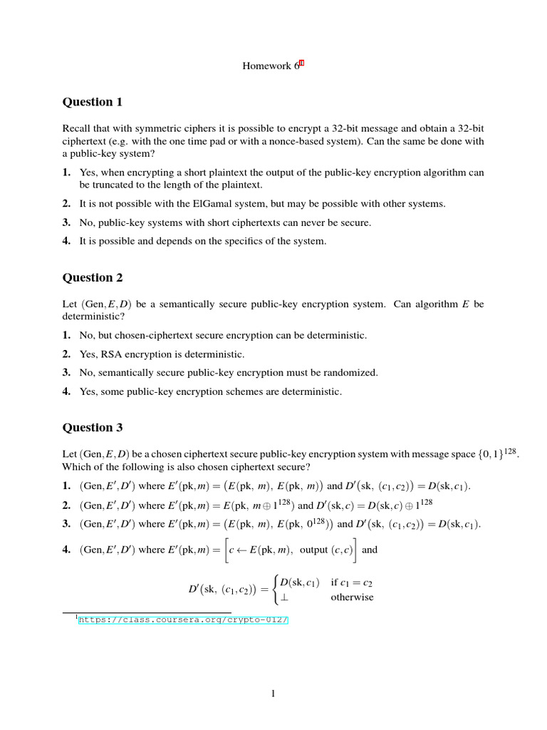 HW 6 | PDF | Encryption | Public Key Cryptography
