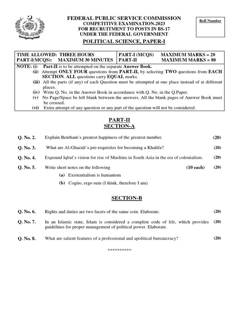 Political Science Exam Papers | PDF | Nuclear Proliferation | Pakistan