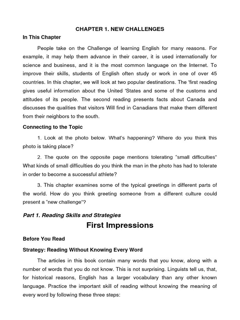 Textbook Chapter 1 | Download Free PDF | Word | Noun