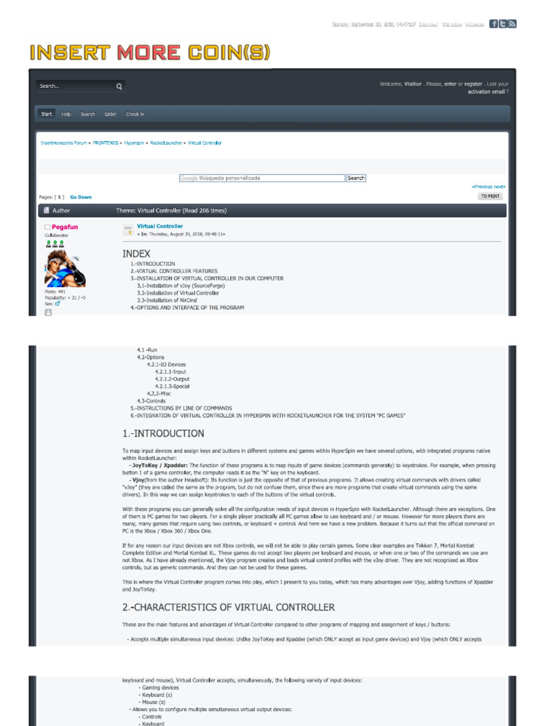 Virtual Controller | PDF