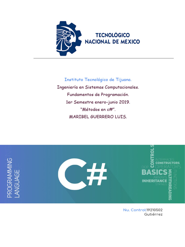 Métodos C# y Ejemplos Prácticos | PDF | C Sharp (lenguaje de programación) | Cadena (informática)