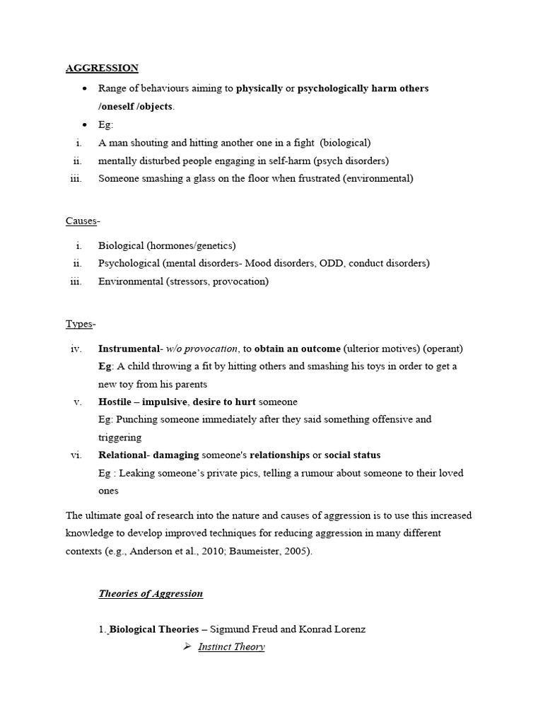 AGGRESSION | PDF | Aggression | Bullying
