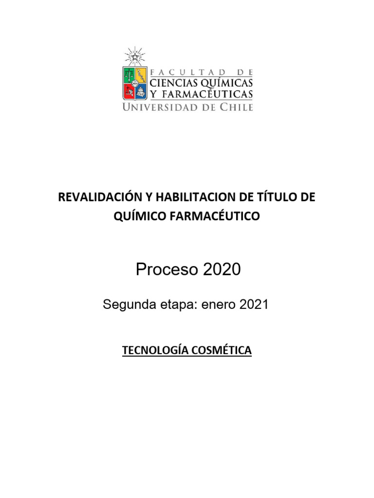 Tecnologí A Cosmé Tica 2020 | PDF | Skin | Epidermis