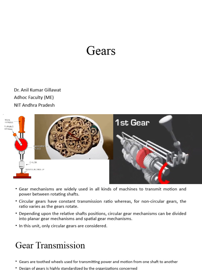 Chapter 4-Gears and Gear Trains | PDF | Gear | Circle